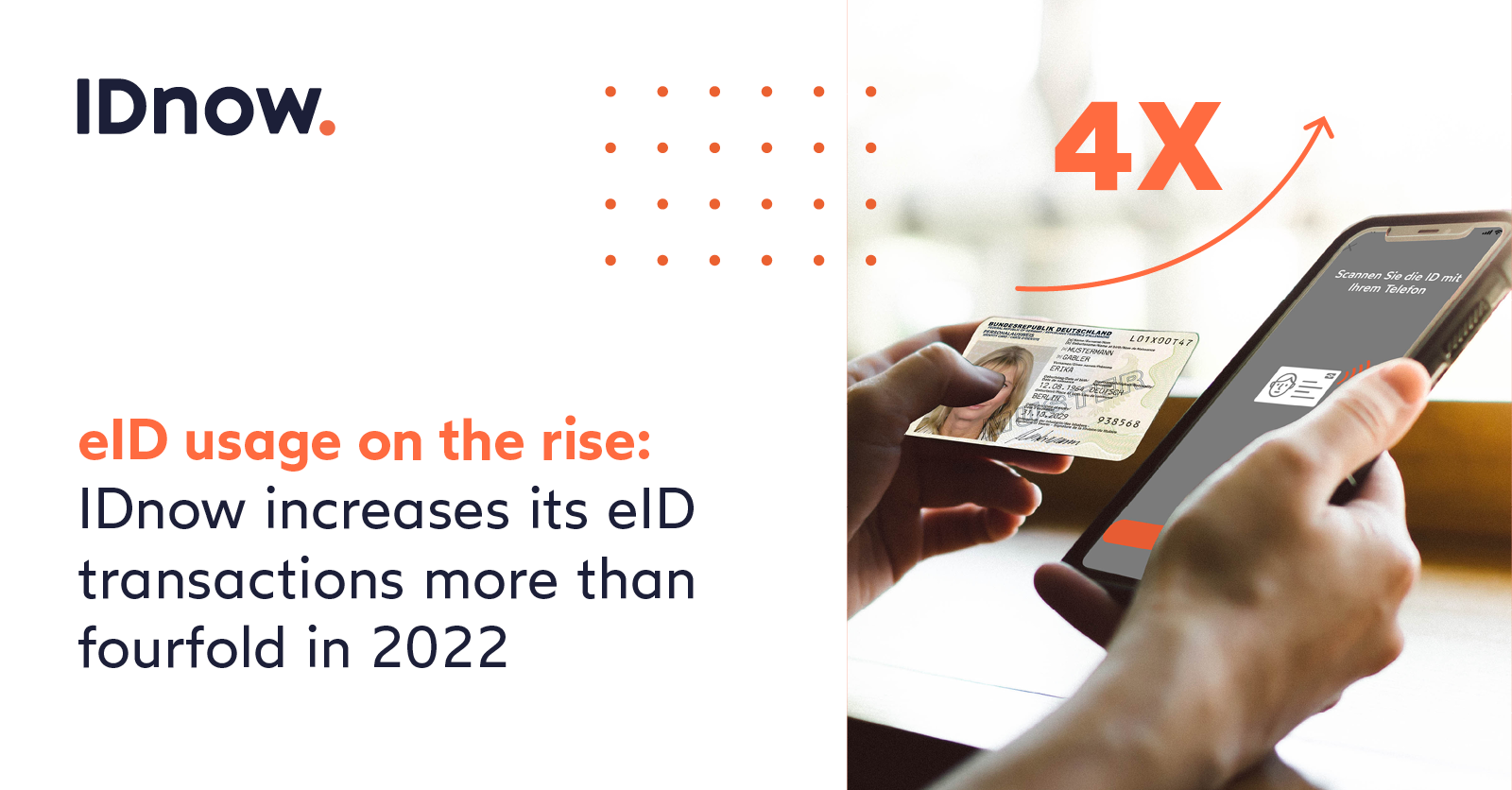 IDnow increases its eID transactions more than fourfold in 2022